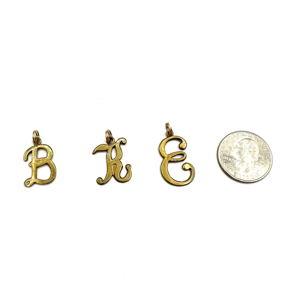 Vintage Brass Initials – JuJu Supply Co.